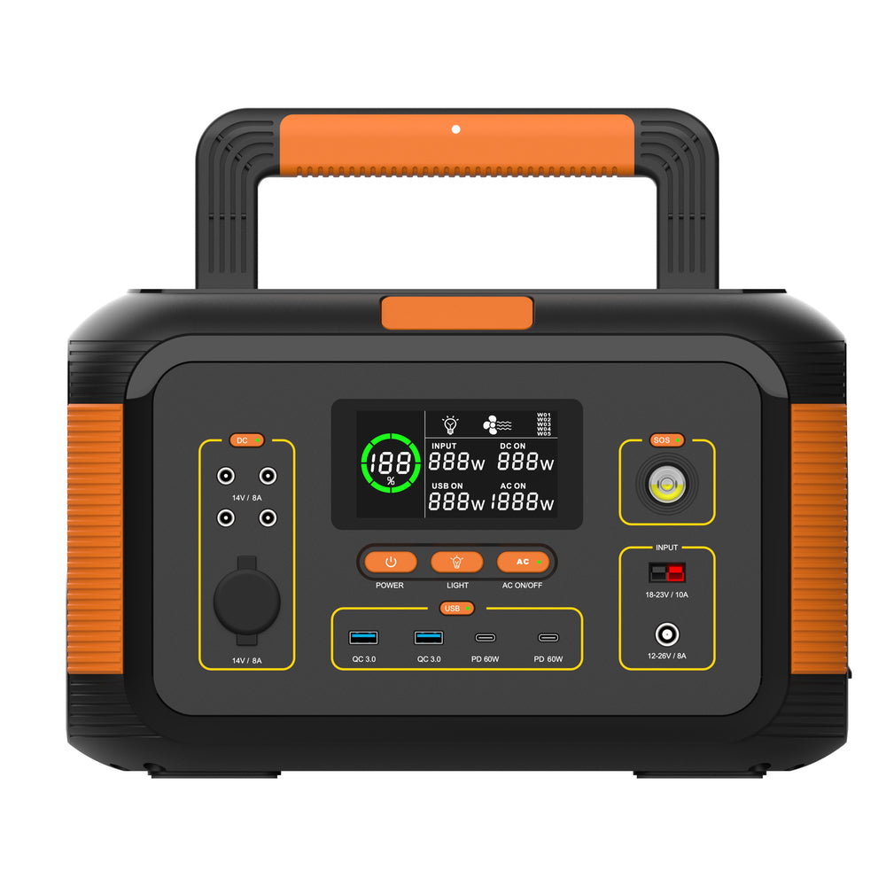 1000W Portable Power Station - Rechargeable Battery Generator - Stealt ...