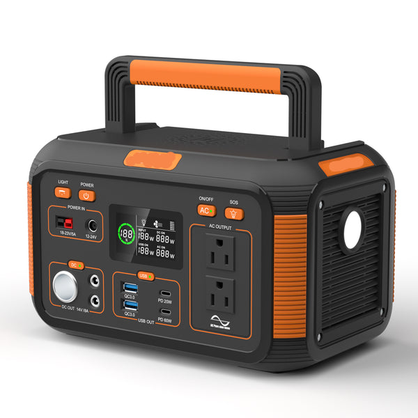 500W Portable Power Station - Rechargeable Battery Generator - Stealth ...