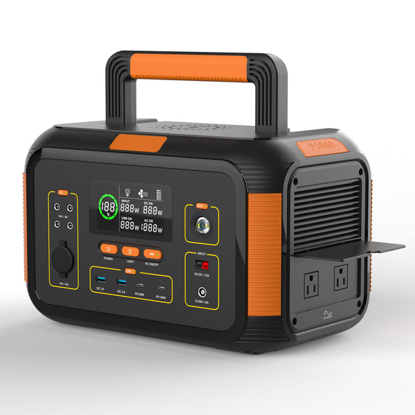 1000W Portable Power Station - Rechargeable Battery Generator - Stealt ...