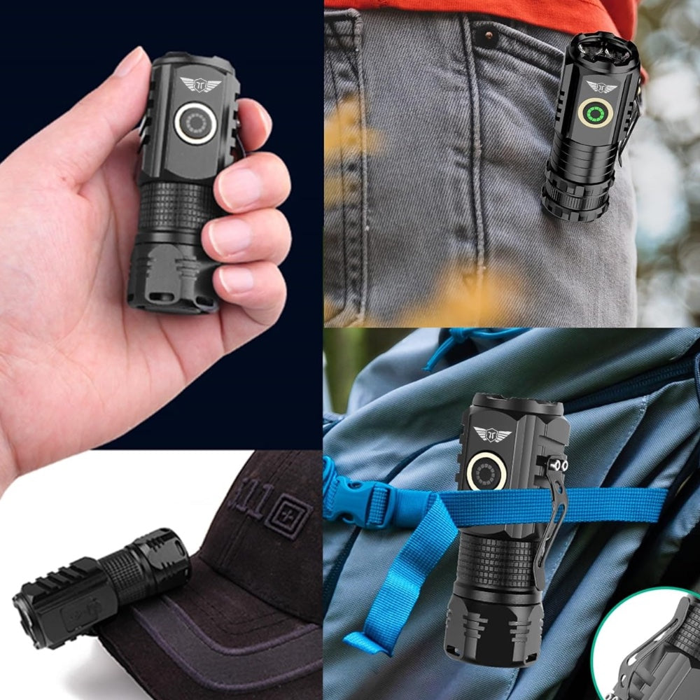 Mini Tact-2000 Flashlight Stealth Angel Survival - Stealth Angel Survival