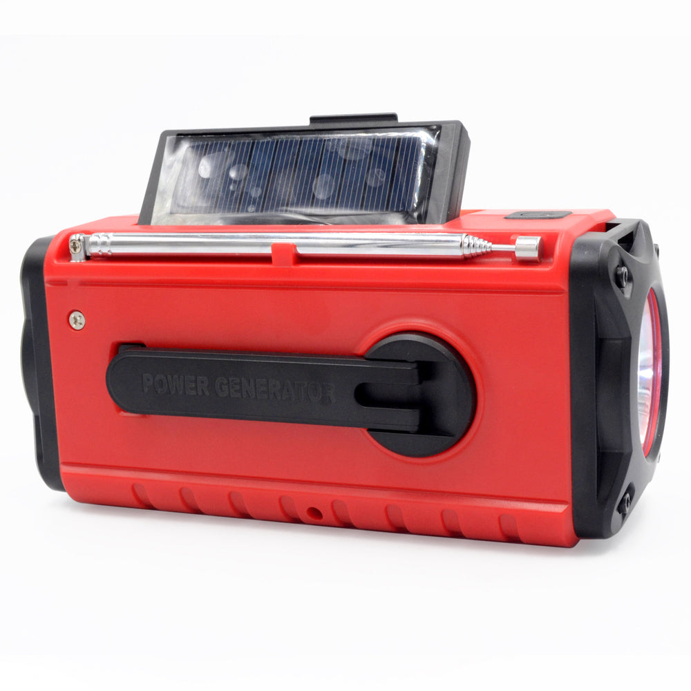 Pro Digital Solar Emergency Radio AM/FM/NOAA & LED Flashlight 10000mAH ...