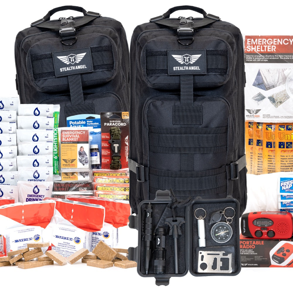 4 Person Emergency Kit / Survival Bag (72 Hours) Stealth Angel Surviva ...