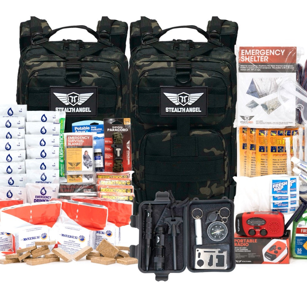 4 Person Emergency Kit / Survival Bag (72 Hours) Stealth Angel Surviva ...