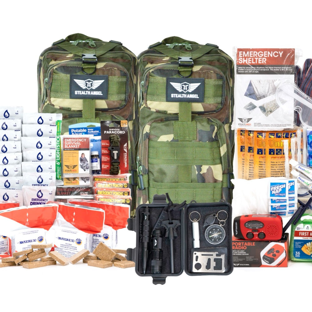 4 Person Emergency Kit / Survival Bag (72 Hours) Stealth Angel Surviva ...