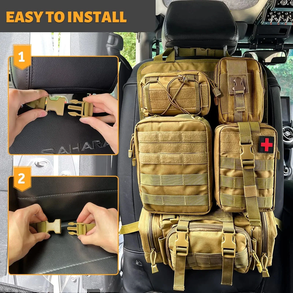 Tactical Back Seat Molle Organizer - Stealth Angel Survival - Stealth ...