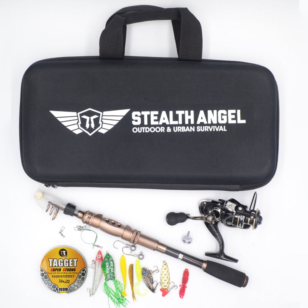 Fishing Rod Kit Pro Stealth Angel Survival - Stealth Angel Survival
