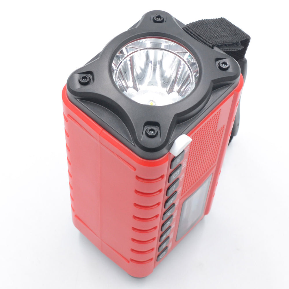 Pro Digital Solar Emergency Radio AM/FM/NOAA & LED Flashlight 10000mAH ...