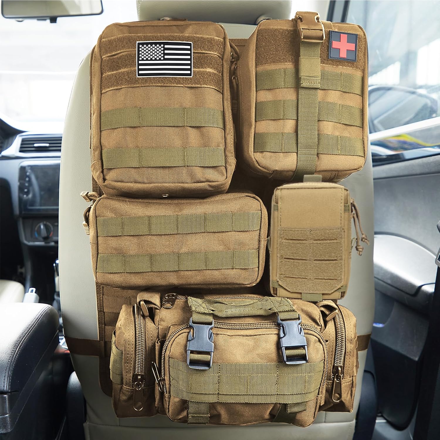 Tactical Back Seat Molle Organizer - Stealth Angel Survival - Stealth ...
