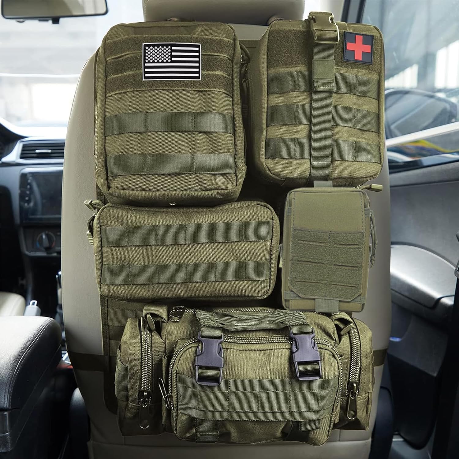 Tactical Back Seat Molle Organizer - Stealth Angel Survival - Stealth ...