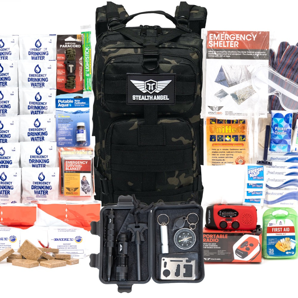 2 Person Emergency Kit / 72 Hour Backpack By Stealth Angel Survival ...