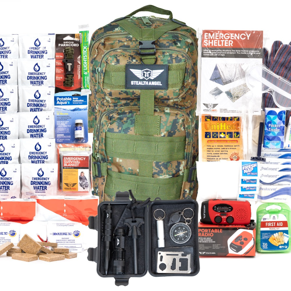 2 Person Emergency Kit / 72 Hour Backpack By Stealth Angel Survival ...