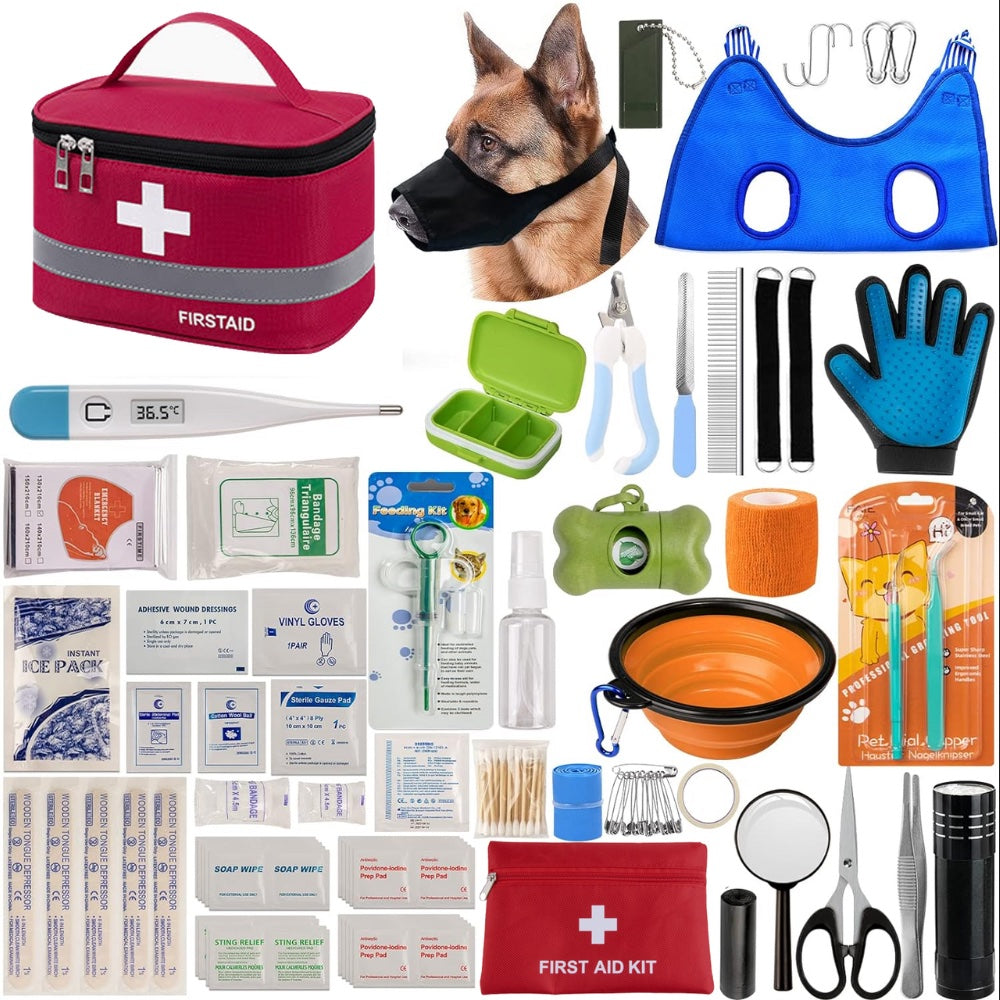Pet First Aid Kit for Dogs & Cats - Pet Emergency Kit Stealth Angel Su ...