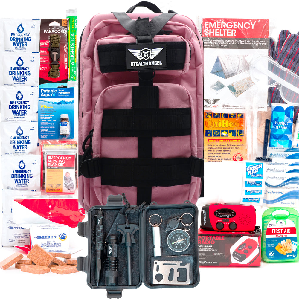 Stealth Angel 1 Person Emergency Kit / Survival Bag (72 Hours ...