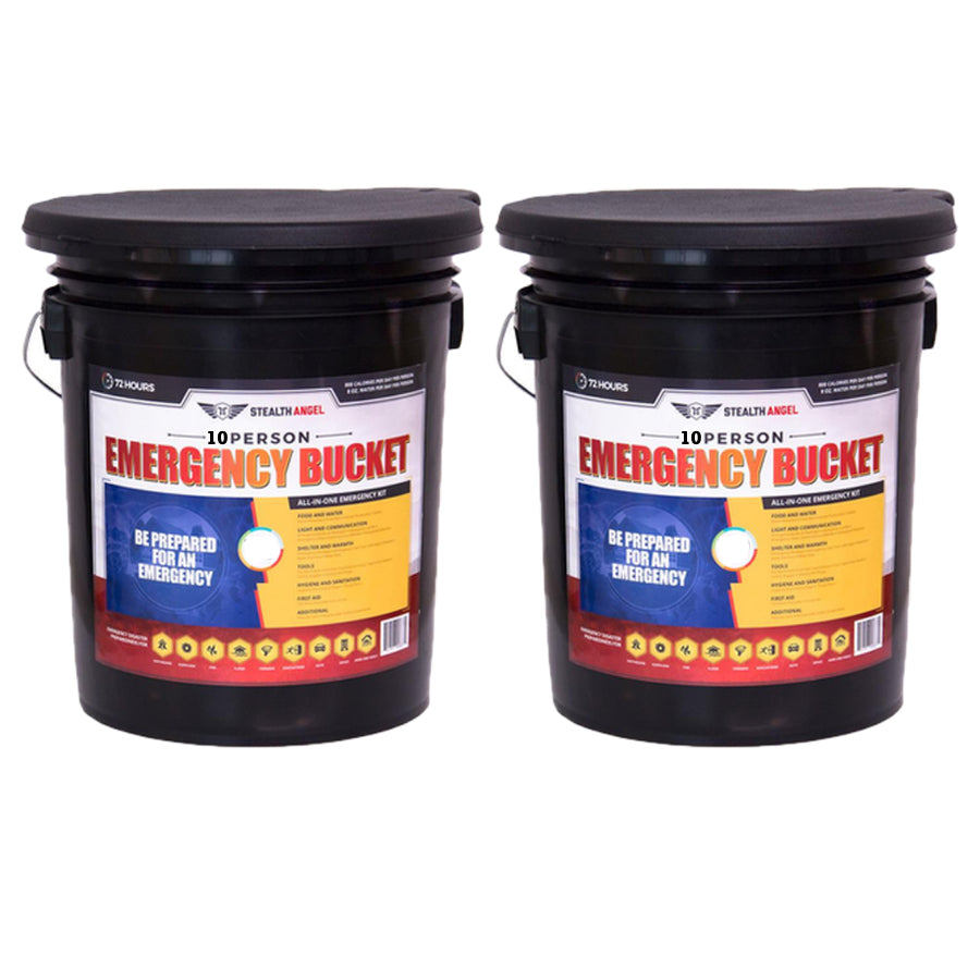 Stealth Angel 10 Person Emergency Bucket (72 Hours) - Emergency ...