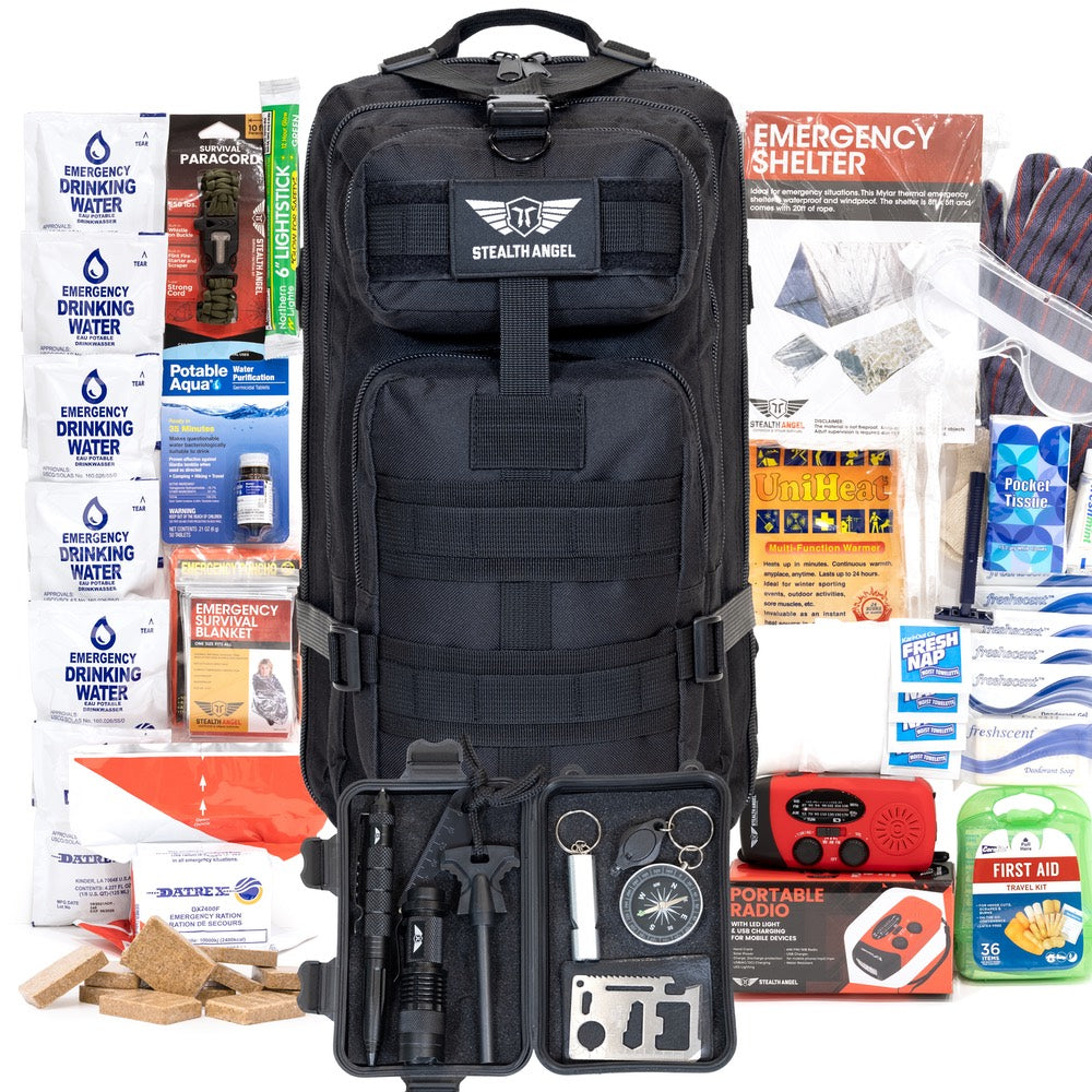1 Person Emergency Kit / Survival Bag (72 Hours) Stealth Angel Surviva ...