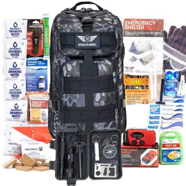 Stealth Angel 1 Person Emergency Kit / Survival Bag (72 Hours ...