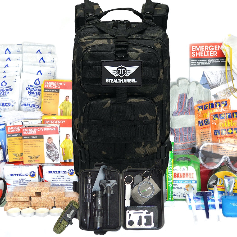 Stealth Angel 1 Person Emergency Kit / Survival Bag (72 Hours ...