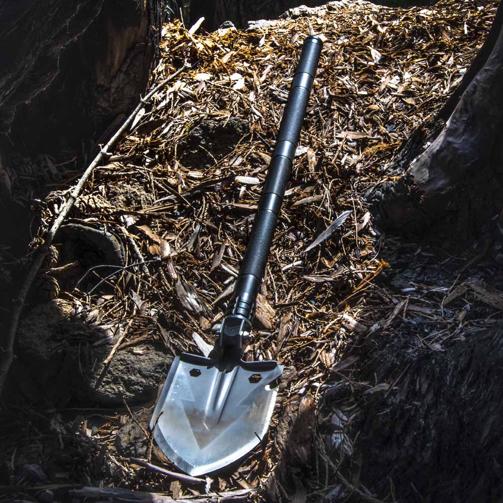 15-in-1 Heavy-Duty Multi-Function Folding Shovel (Black) Stealth Angel ...