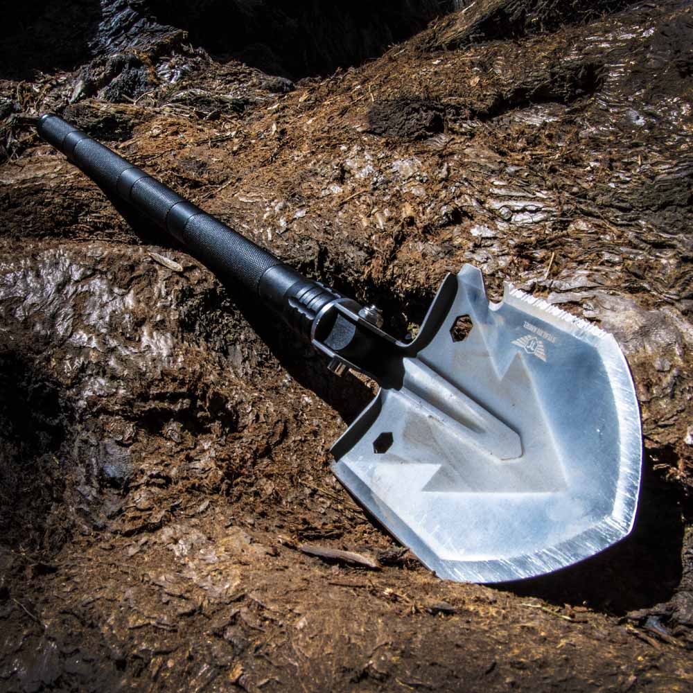 15-in-1 Heavy-Duty Multi-Function Folding Shovel (Black) Stealth Angel ...