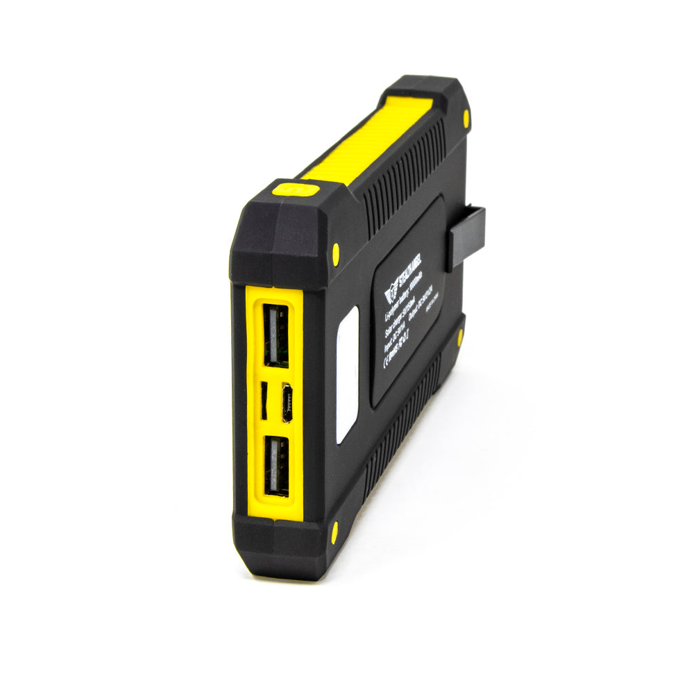 10,000mAH Water Resistant / Shockproof Solar Dual-USB Charger and LED ...