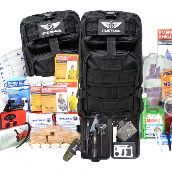 4 Person Emergency Kit / Survival Bag (72 Hours) Stealth Angel Surviva ...