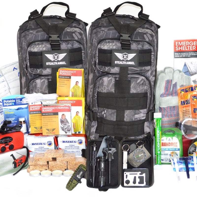 4 Person Emergency Kit / Survival Bag (72 Hours) Stealth Angel Surviva ...