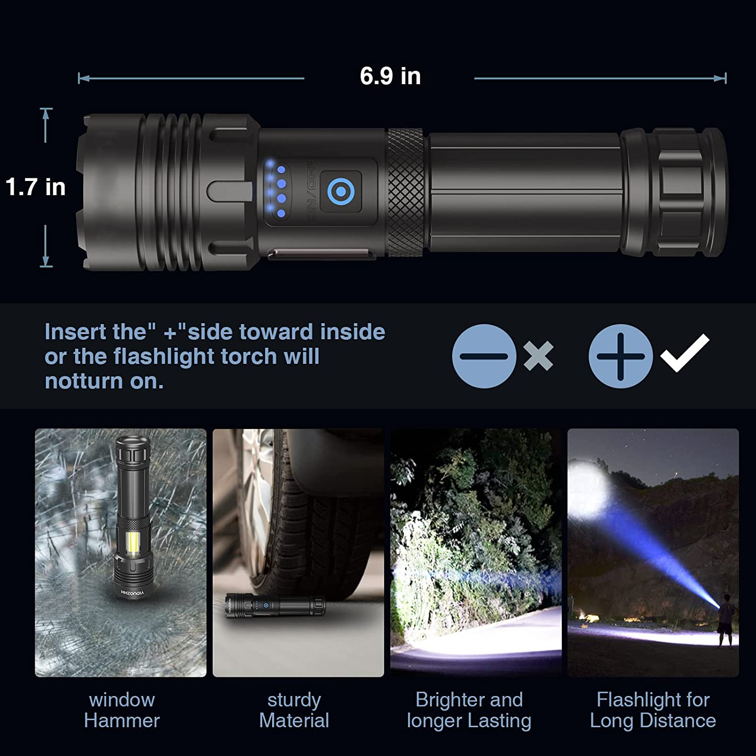 Tact-2000 Flashlight Kit Stealth Angel Survival - Stealth Angel Survival