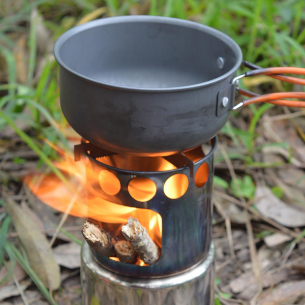 Stainless Steel Round Wood Burning Stove Lightweight And Compact Steal ...