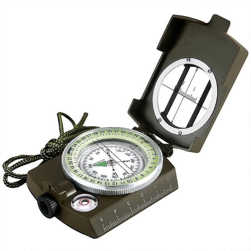 MLC1 Professional Military Lensatic Sighting Metal Compass with Carryi ...