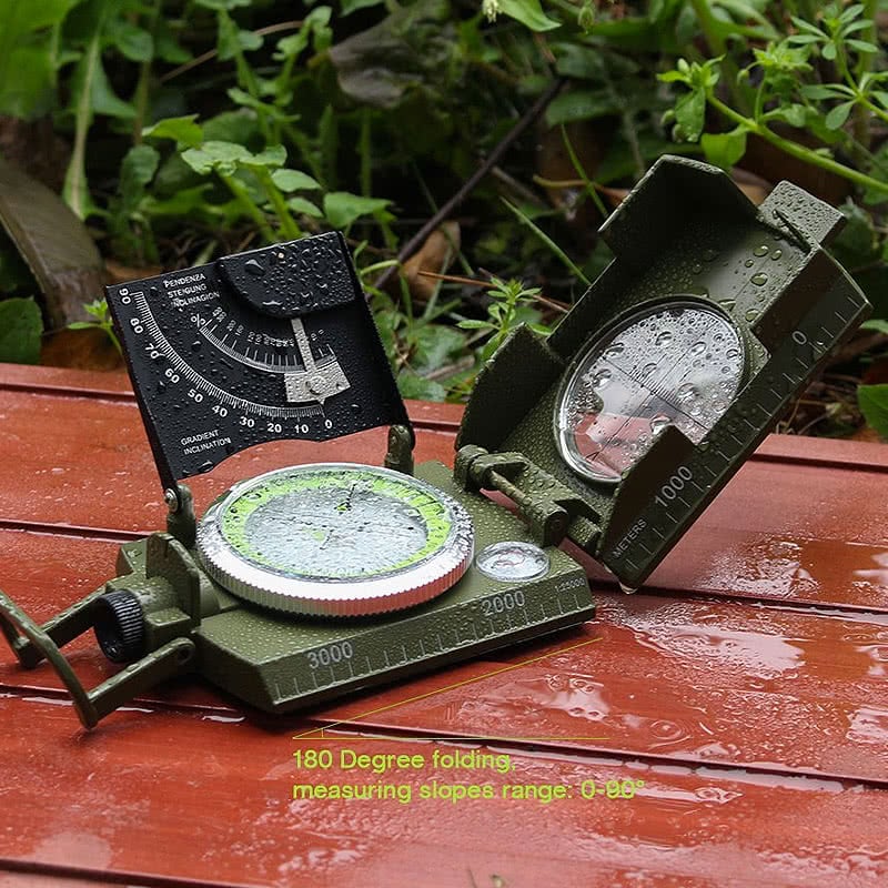 MLC2 Professional Military Lensatic Sighting Metal Compass with Inclin ...