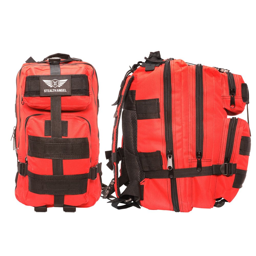 2 Person Emergency Preparedness Kit / Red Survival Backpack (72 Hours ...