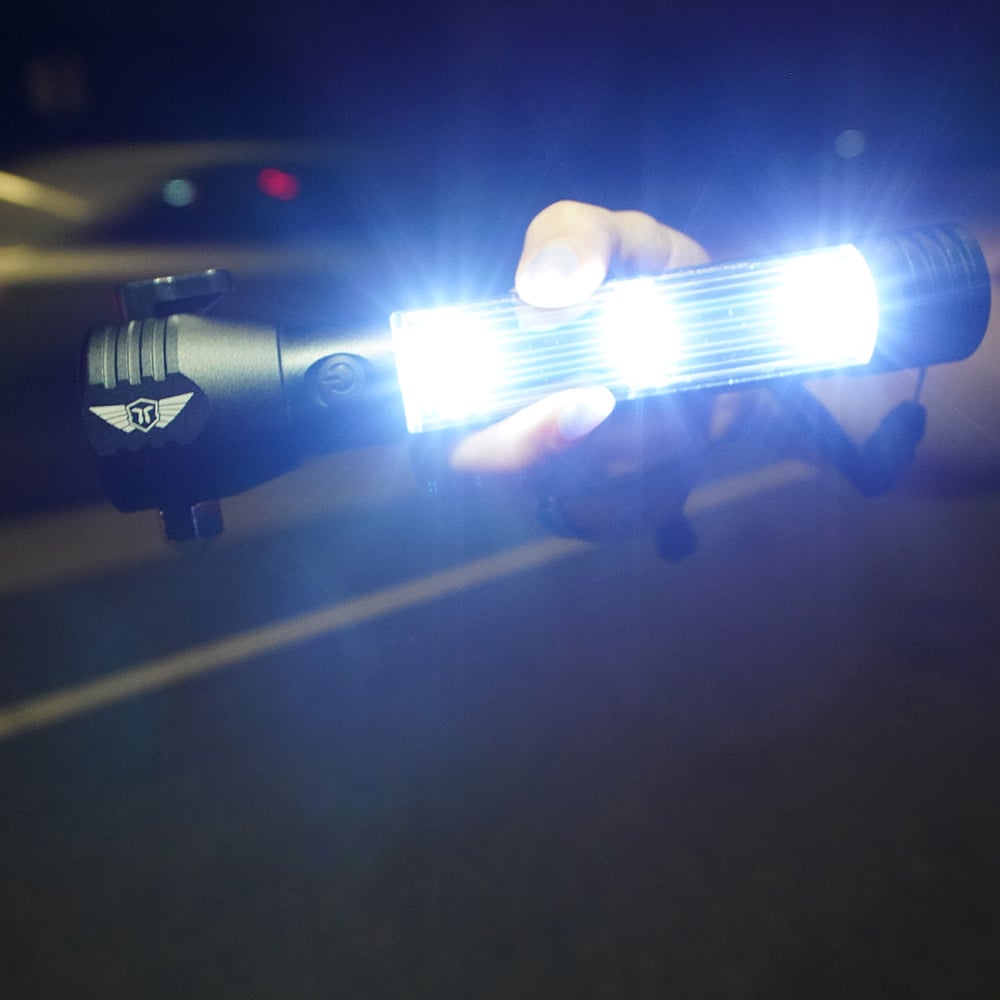 Roadside HERO ™ 9-IN-1 Multi-Function Flashlight / Survival Tool / Pow ...