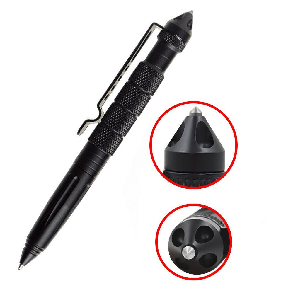 Heavy-Duty Tactical Pen w/ Carbide Tip Stealth Angel Survival - Stealth ...