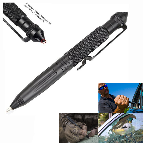 Heavy-Duty Tactical Pen w/ Carbide Tip Stealth Angel Survival - Stealth ...